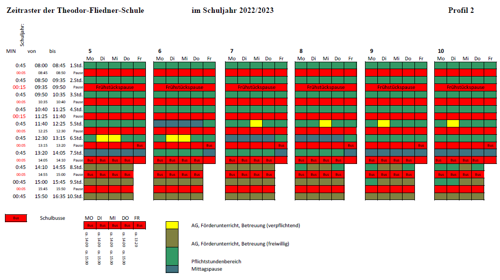 Stundenplan | THEODOR – FLIEDNER – SCHULE